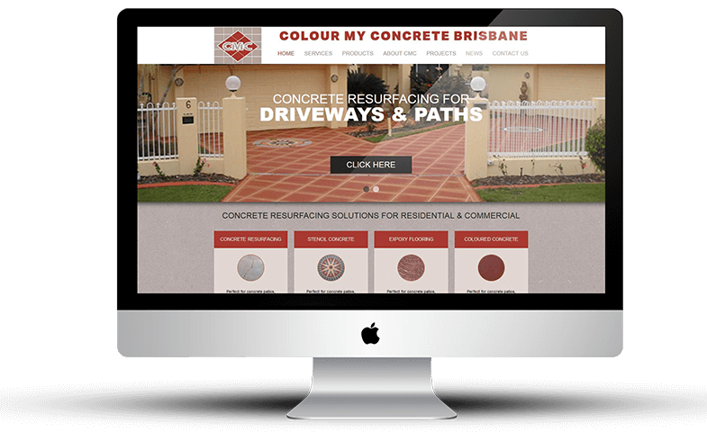 Colour My Concrete | Concrete Website Design | Robico Projects